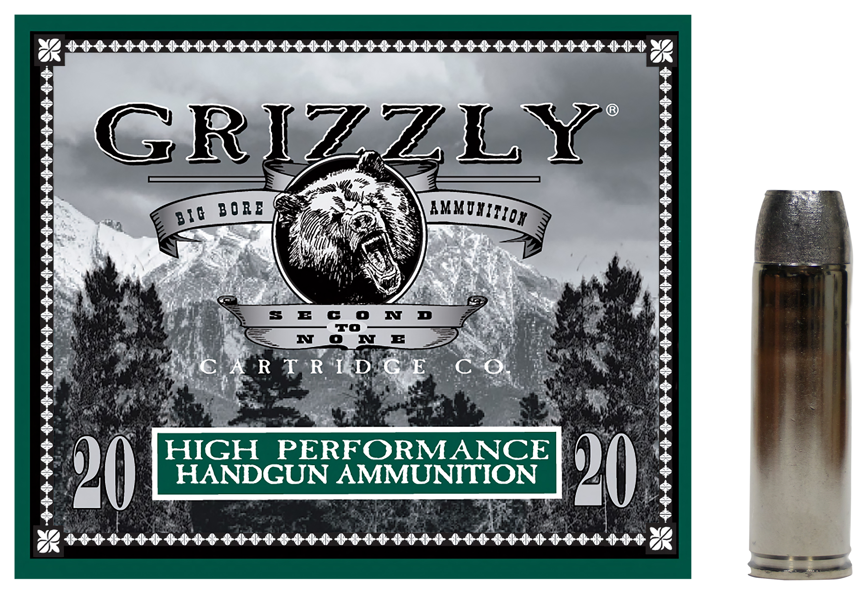 Grizzly Ammunition .500 Smith & Wesson Magnum 500 Grain Handgun Ammo ...
